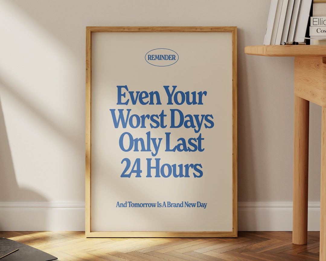 Positive Quote Print, Trendy Wall Art, Digital Download Print ...