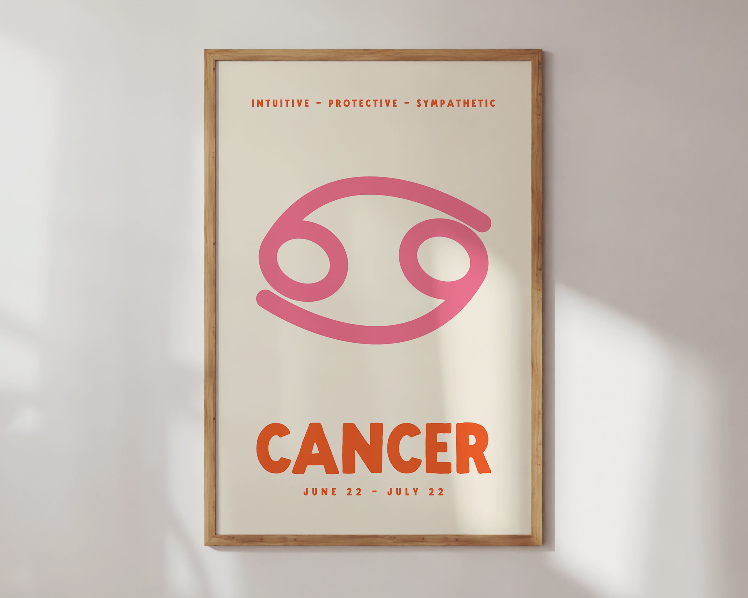 Cancer Print Zodiac Poster Digital Download Print Trendy - Etsy