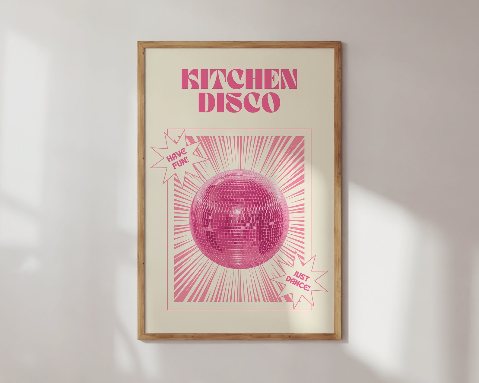 Kitchen Disco Print Trendy Wall Art Digital Download Print - Etsy