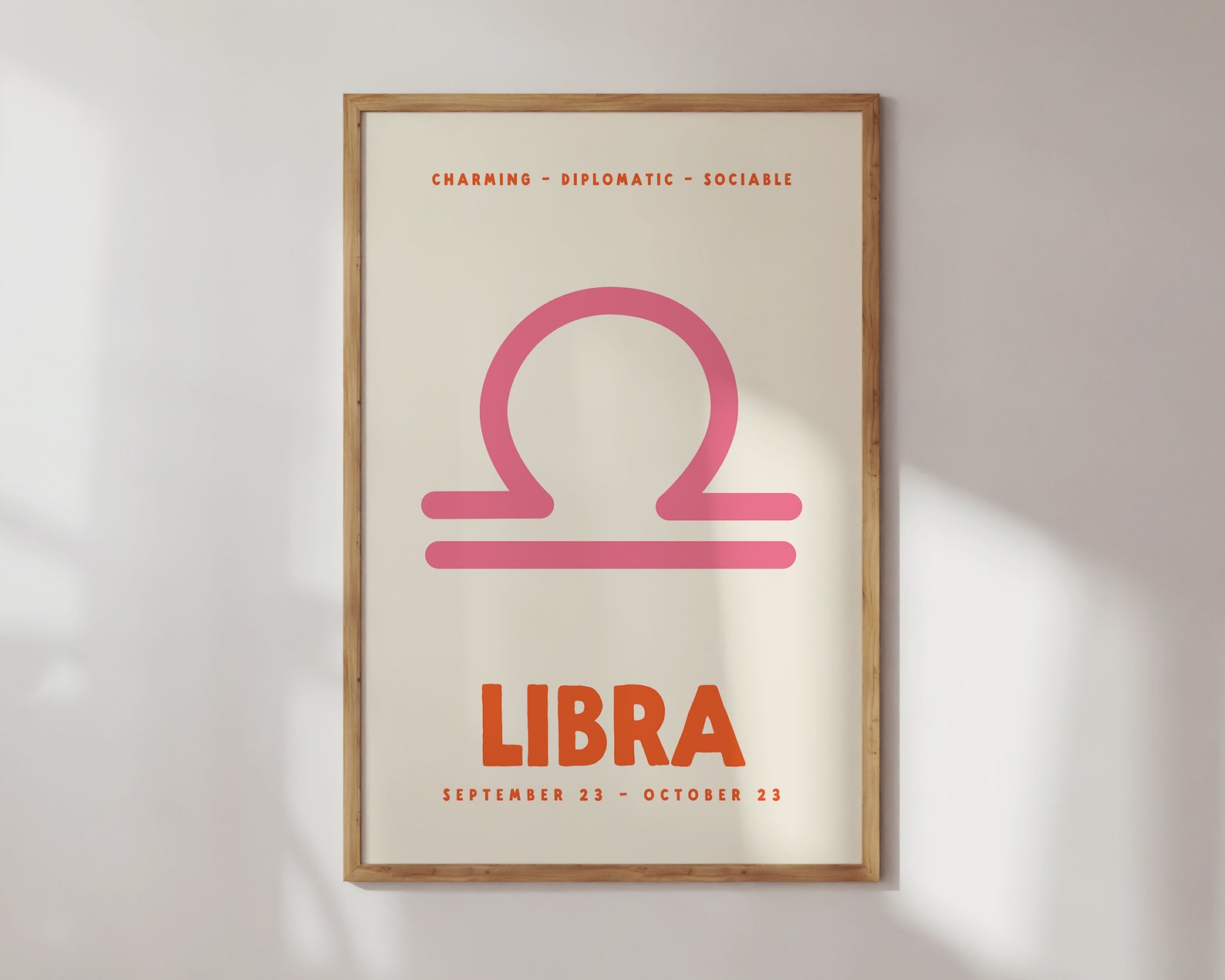 Libra Print, Zodiac Poster, Digital Download Print, Trendy Wall Art ...