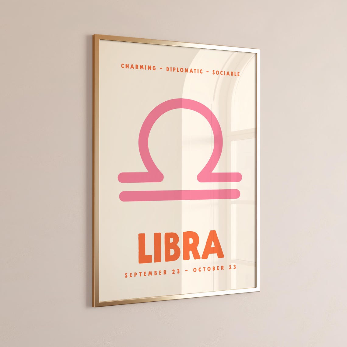 Libra Print, Digital Download, Zodiac Poster, Trendy Wall Art, Star ...