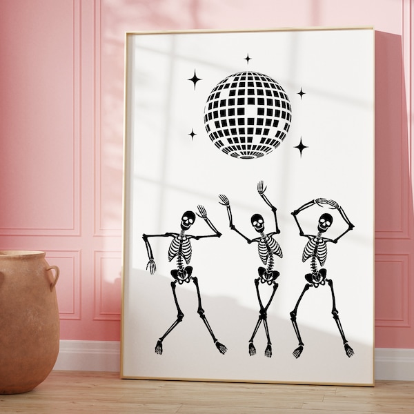 Skeleton Poster - Etsy