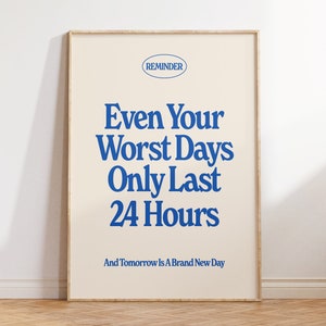 Positive Quote Print, Trendy Wall Art, Digital Download Print ...