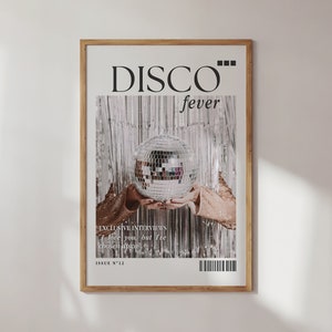 Disco Print, Disco Magazine Poster, Trendy Wall Art, Digital Download ...