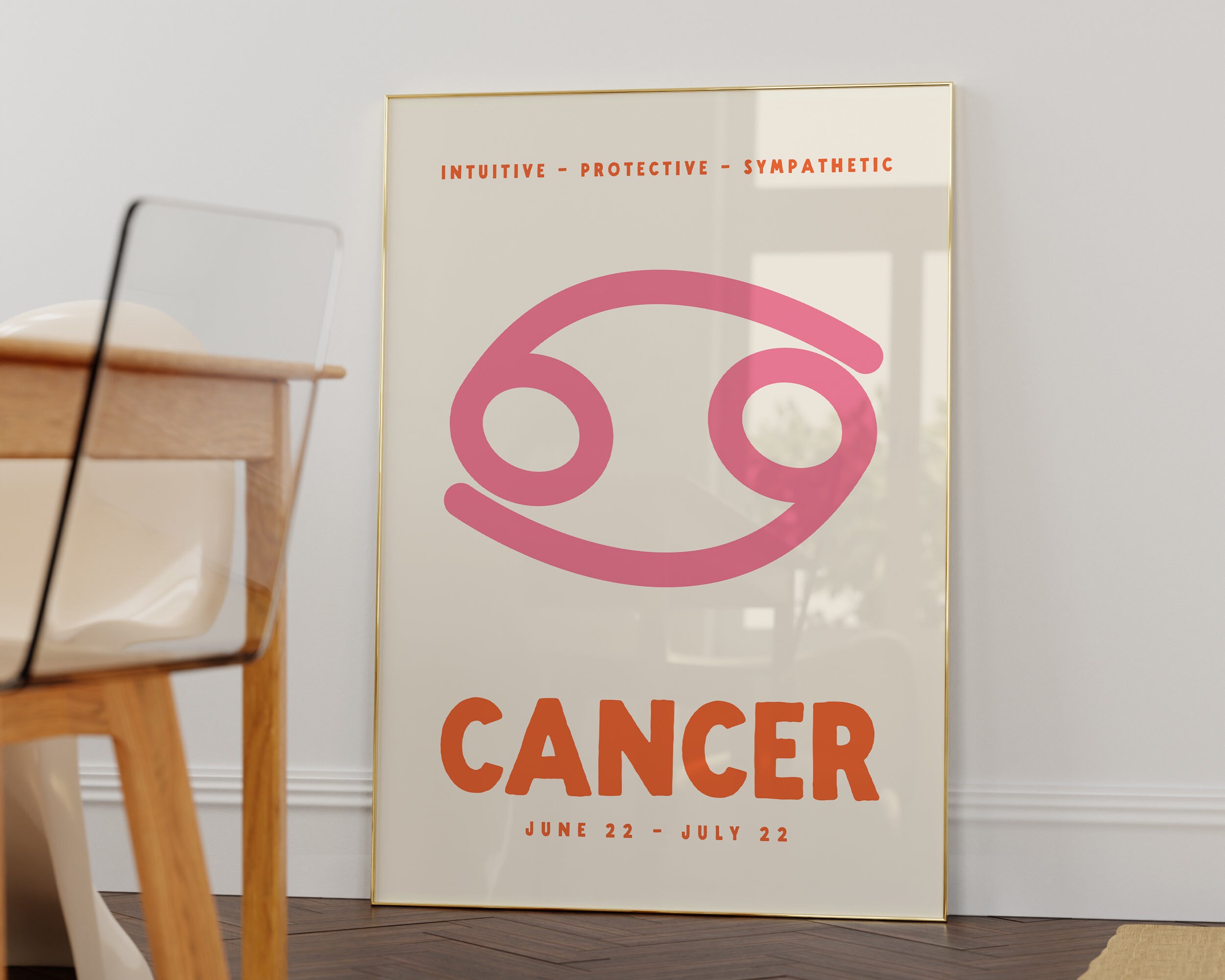 Cancer Print Zodiac Poster Digital Download Print Trendy - Etsy
