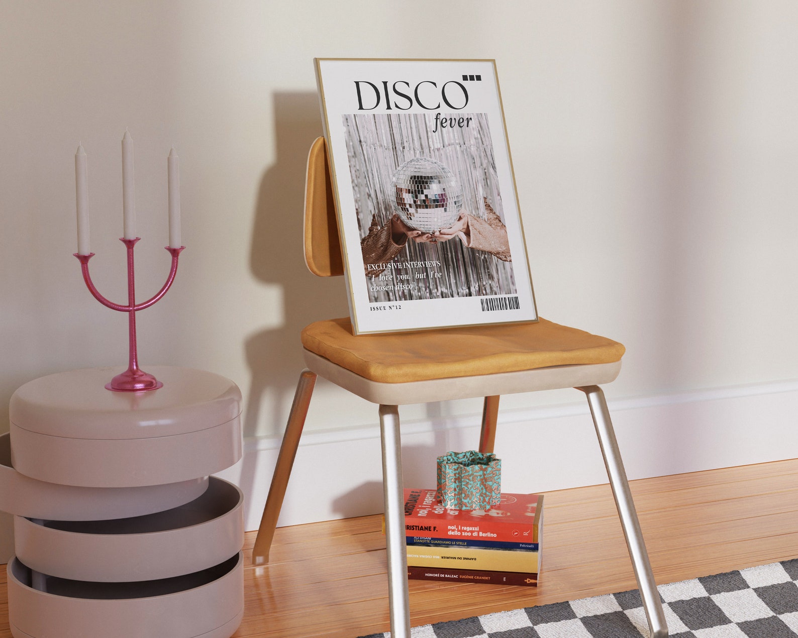 Disco Print Disco Magazine Poster Trendy Wall Art Digital - Etsy