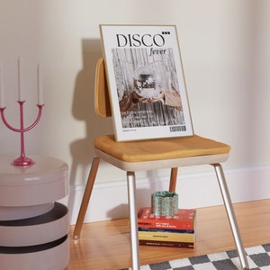 Disco Print, Disco Magazine Poster, Trendy Wall Art, Digital Download ...