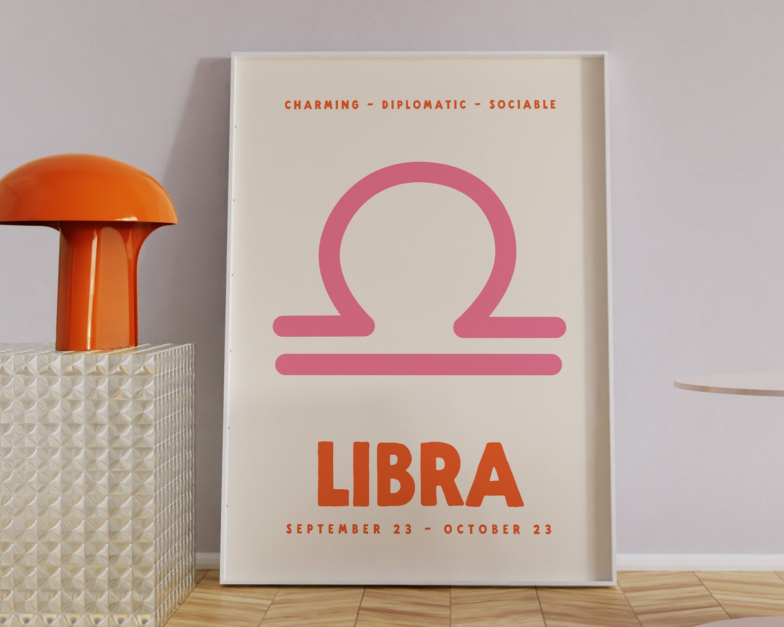 Libra Print, Zodiac Poster, Digital Download Print, Trendy Wall Art ...