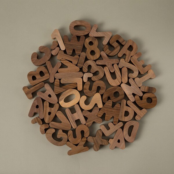 Wood Alphabet - Etsy
