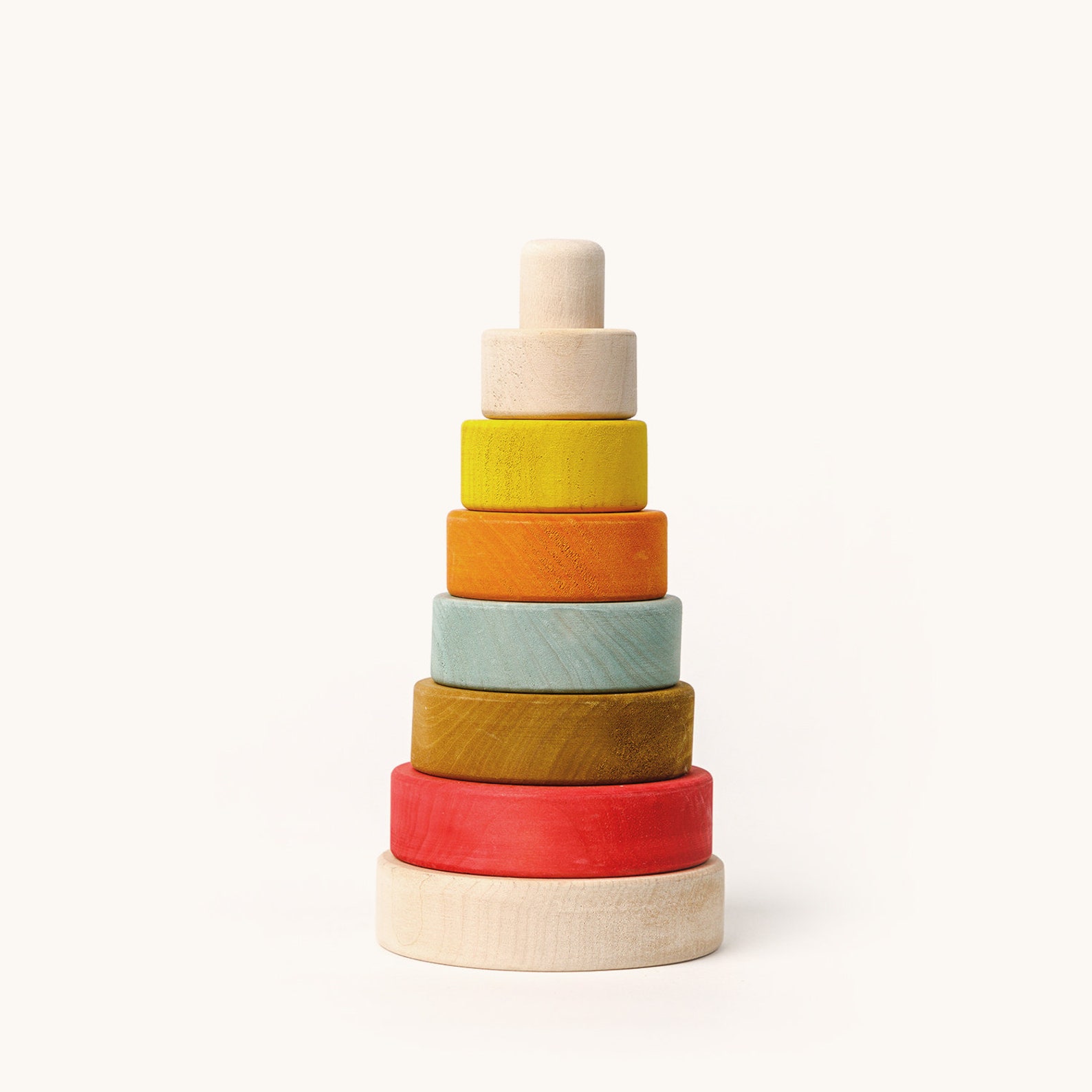 Montessori-inspired Wooden Pyramid Stacking Toy Eco-friendly Playtime ...