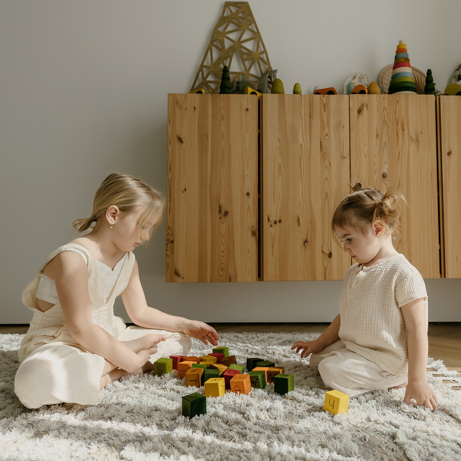 Wooden Russian Alphabet Blocks Educational Toy for Kids Safe & Non ...