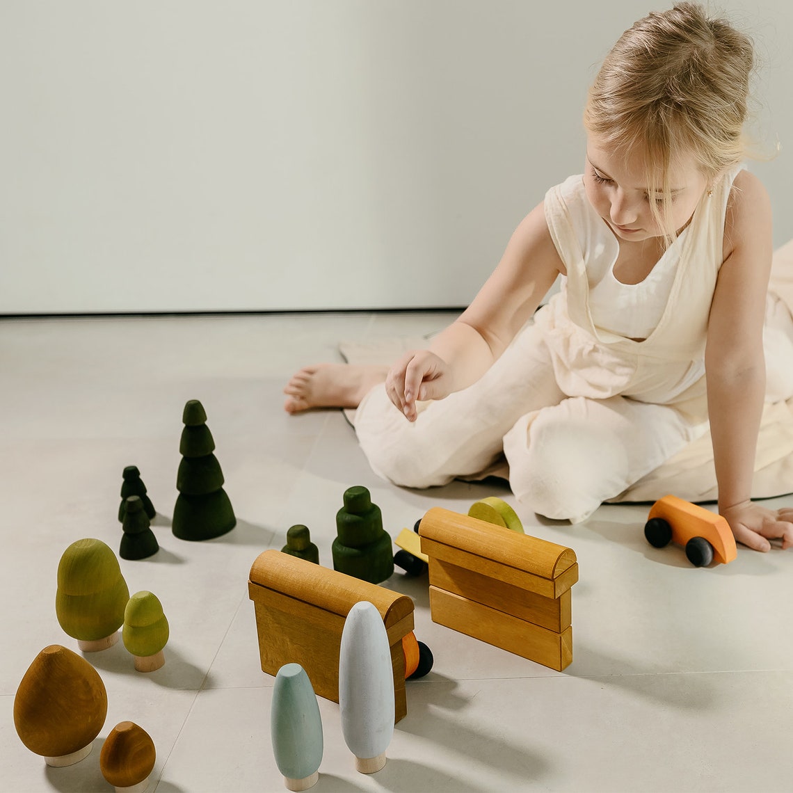 Royal Forest Wooden Tree Set Nature-inspired Waldorf Toy Wooden Forest ...