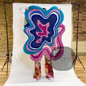 Handmade 'love Rug' Large Tufted Rug 100% Wool Designer Carpet ...