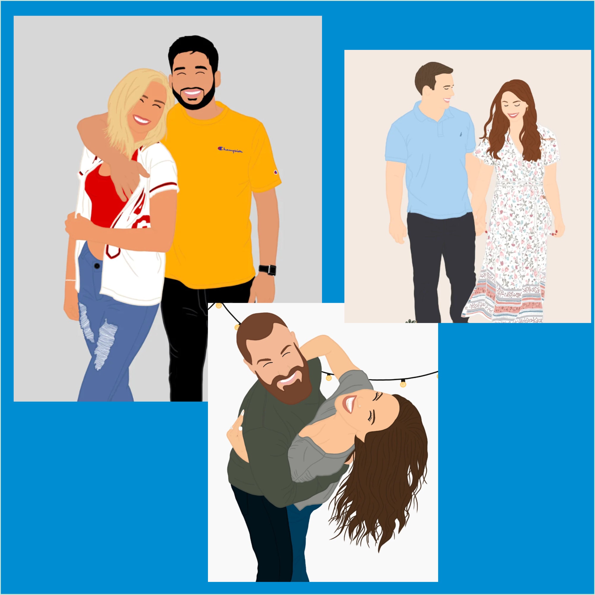 Custom Portrait, Digital Portrait, Cartoon Portrait, Custom ...