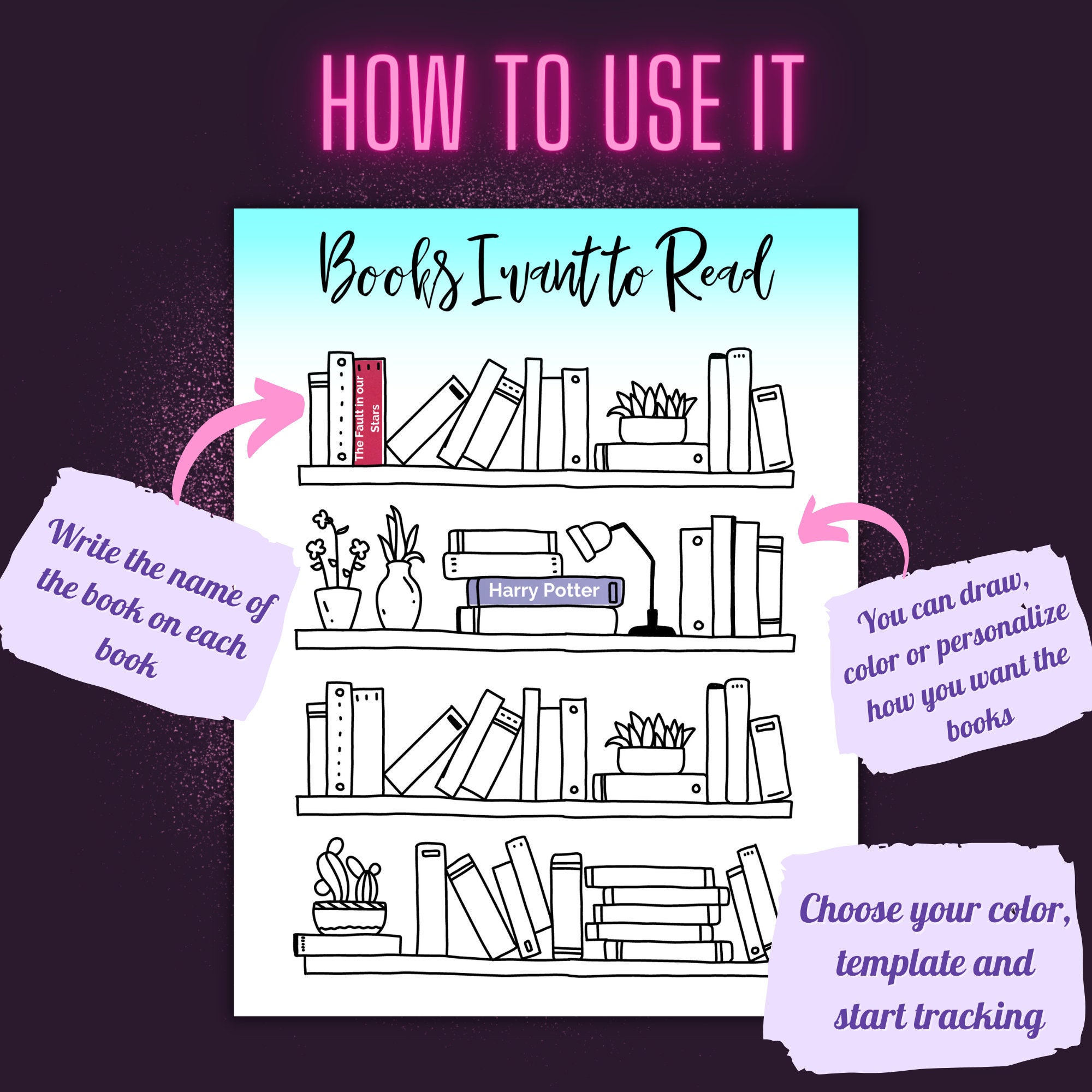 Book Tracker 2023 Reading Journal Book Tracker Template - Etsy