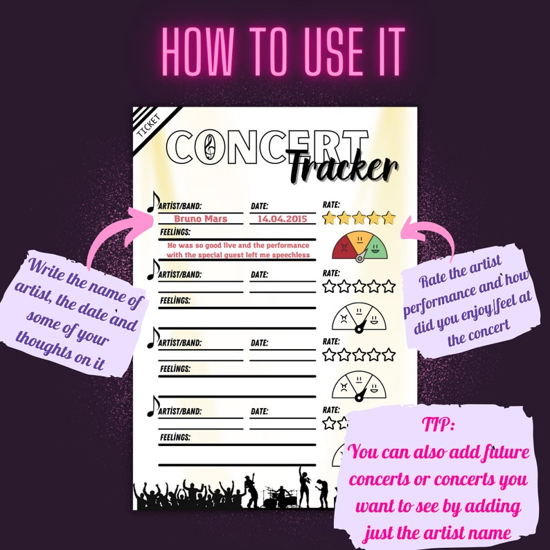 Concert Tracker | Music Journal | Artists Live Tracker | Bands Live ...