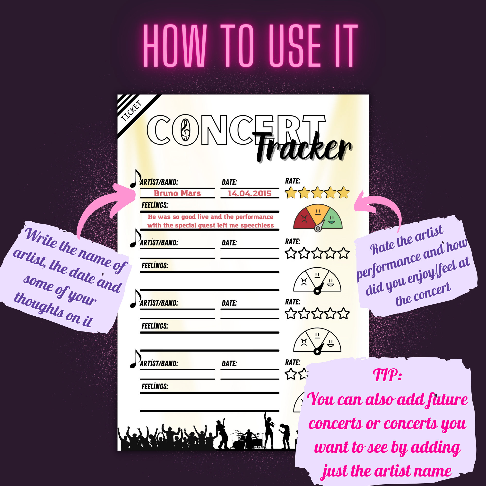 Concert Tracker | Music Journal | Artists Live Tracker | Bands Live ...