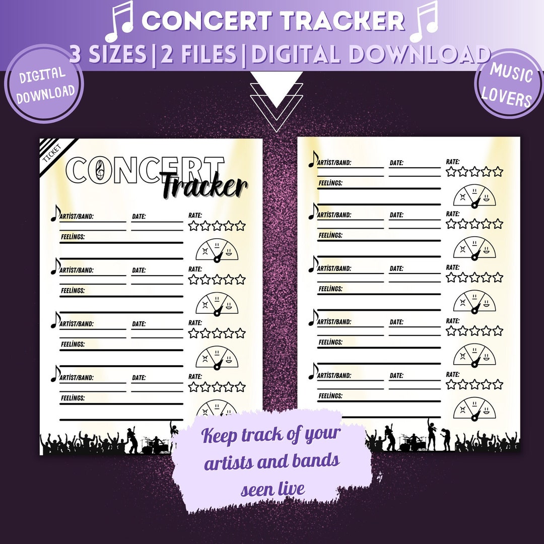 Concert Tracker | Music Journal | Artists Live Tracker | Bands Live ...