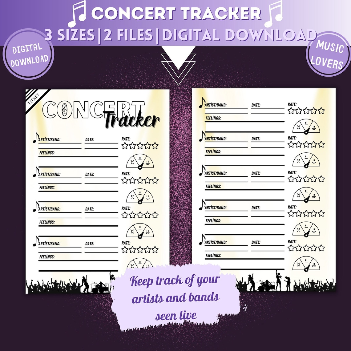 Concert Tracker | Music Journal | Artists Live Tracker | Bands Live ...