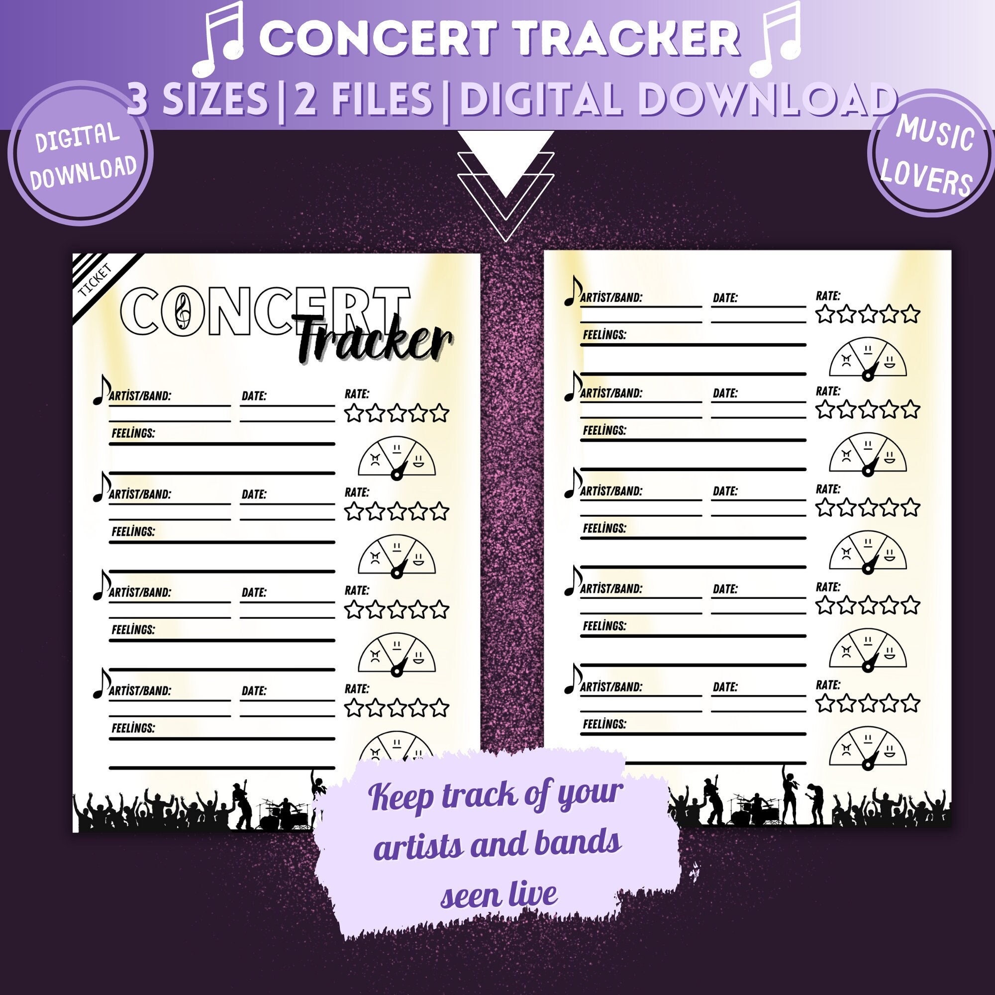 Concert Tracker | Music Journal | Artists Live Tracker | Bands Live ...