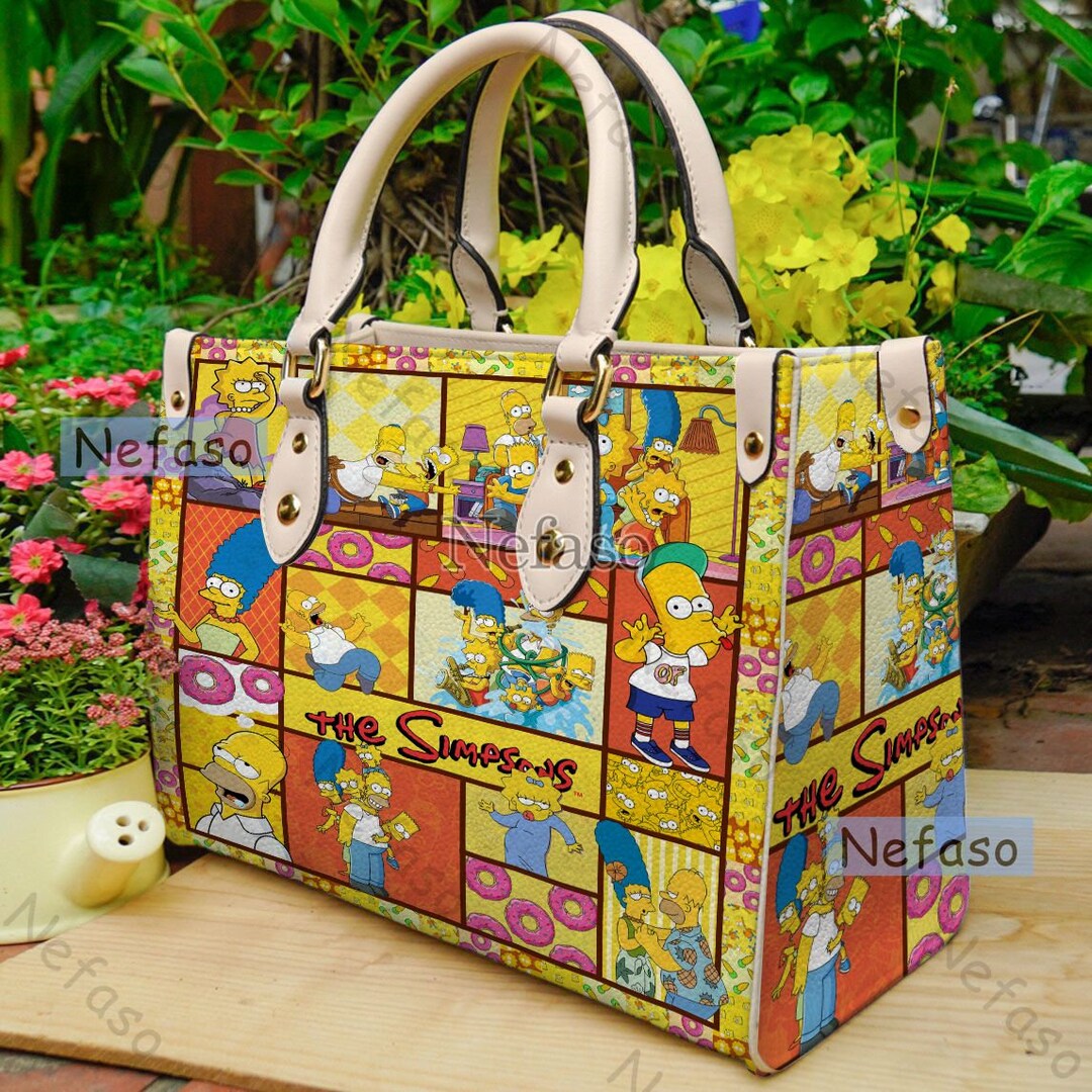 The Simpsons Family Handbag the Simpsons Movie Leather Bag - Etsy