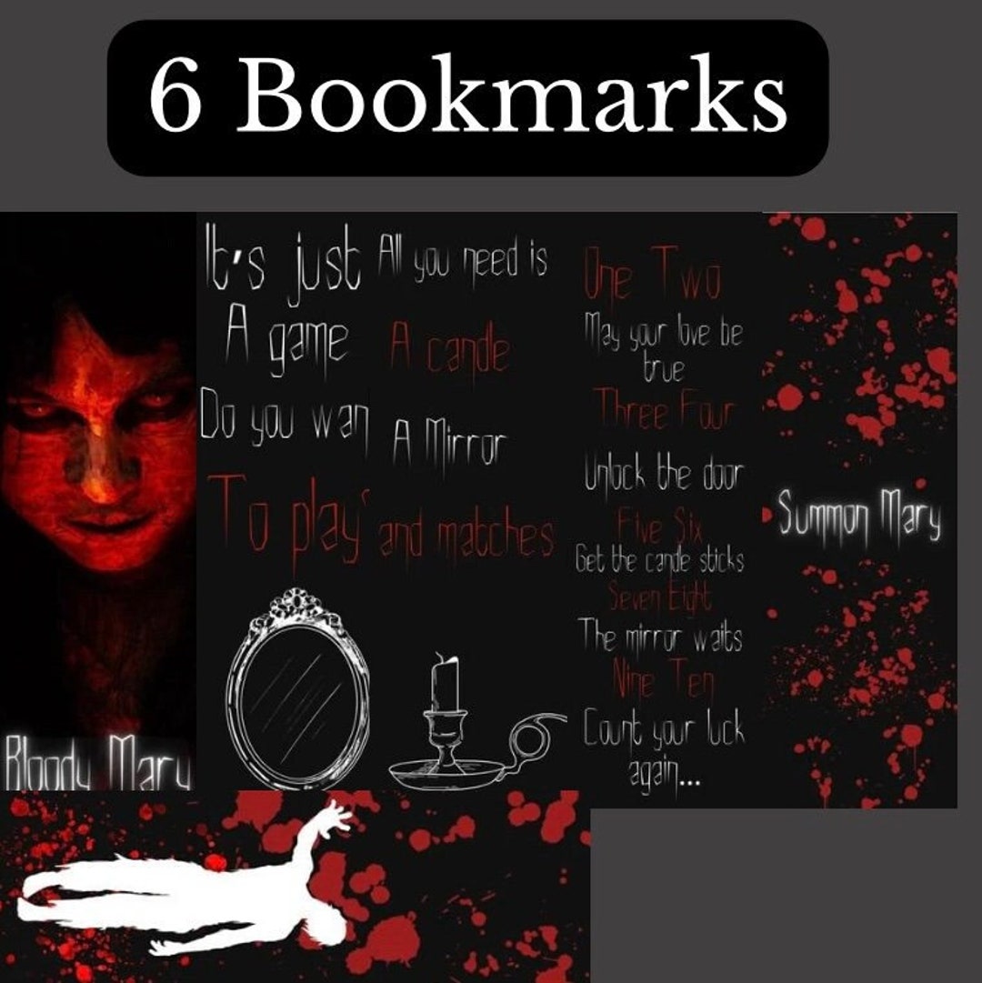 Printable Bookmark Bloody Mary LIMITED EDITION Set - Etsy