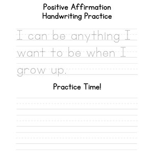 Affirmations for Handwriting - Etsy
