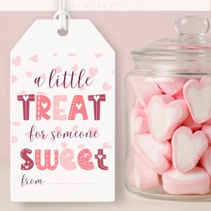 Valentine's Day Printable Treat Tag - Gift for Her, Cute, Sweet Candy ...