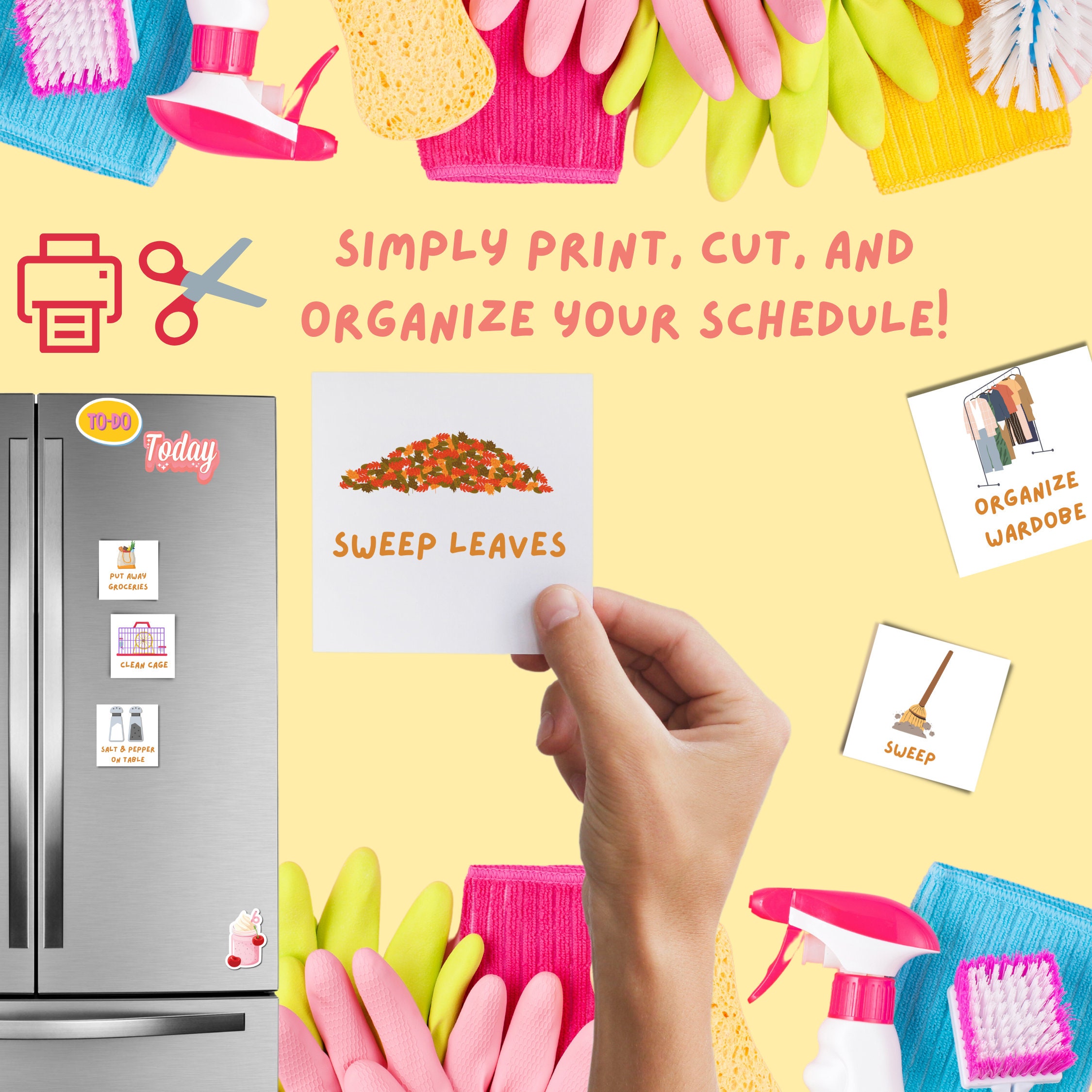 Autism Printable Kid's Chore Cards - Visual Independence Resrouce, ASD ...