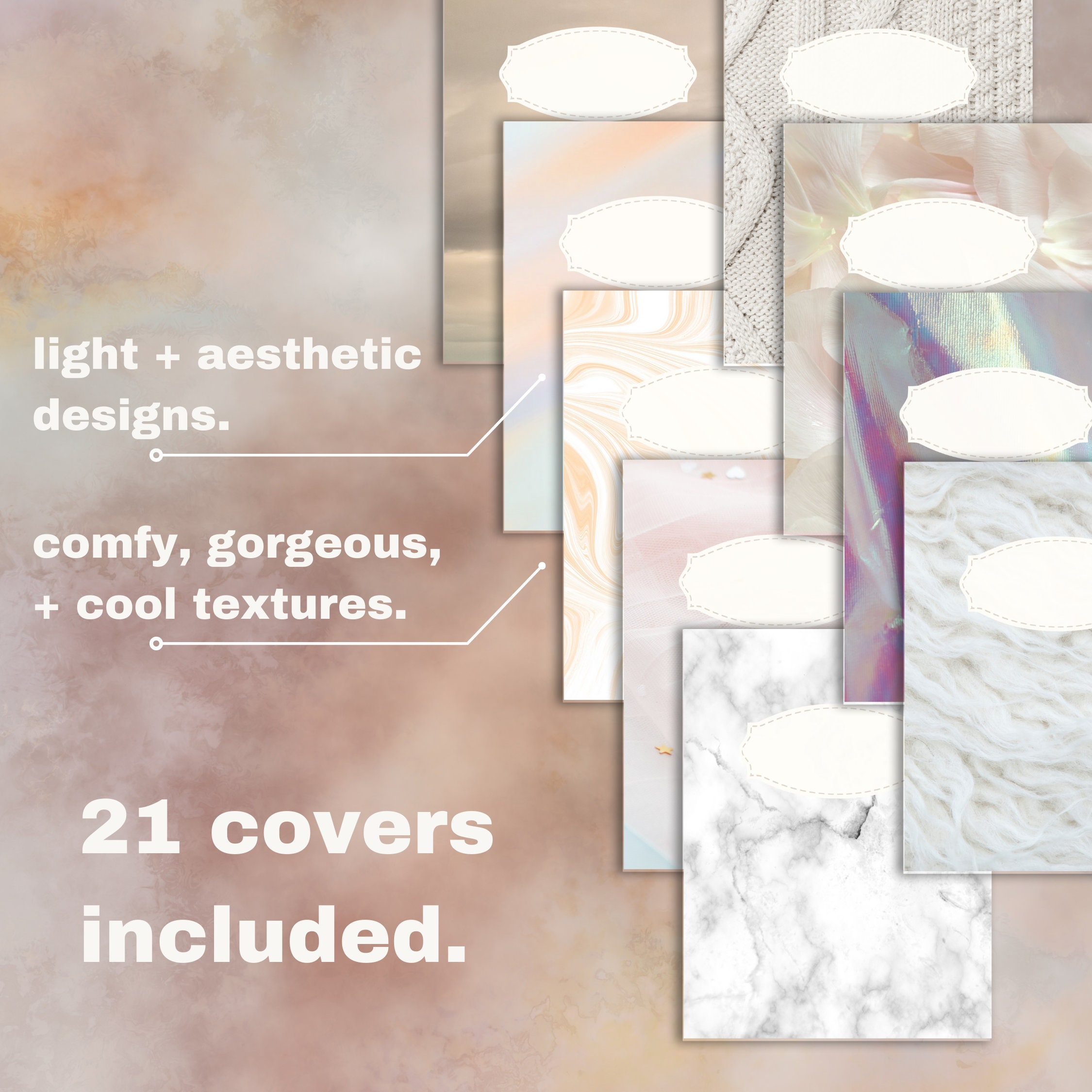 Aesthetic Binder + Book Cover for Teachers and Students - Printable ...