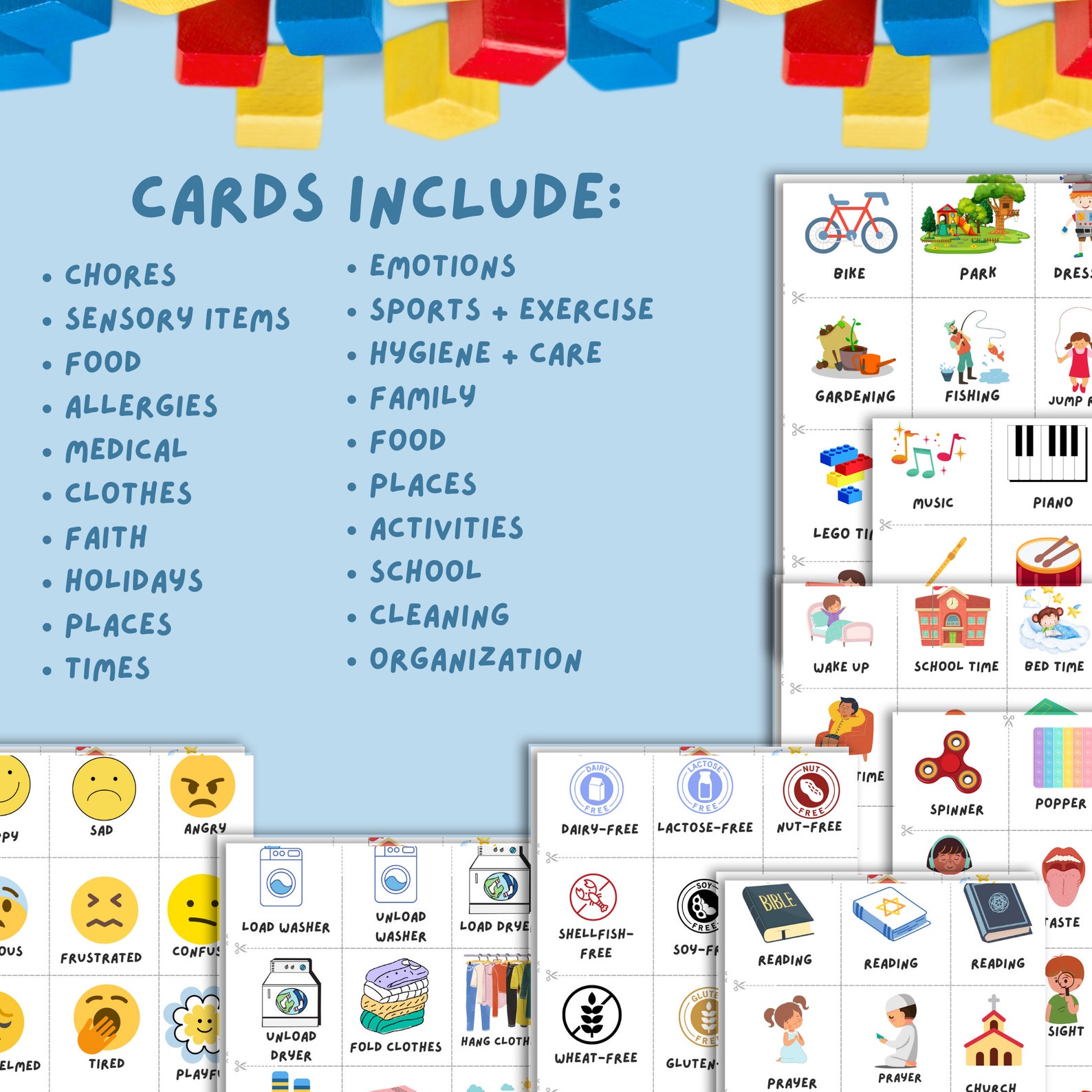 Autism Printable Kid's Routine Cards - Visual Schedule, ASD, ADHD ...