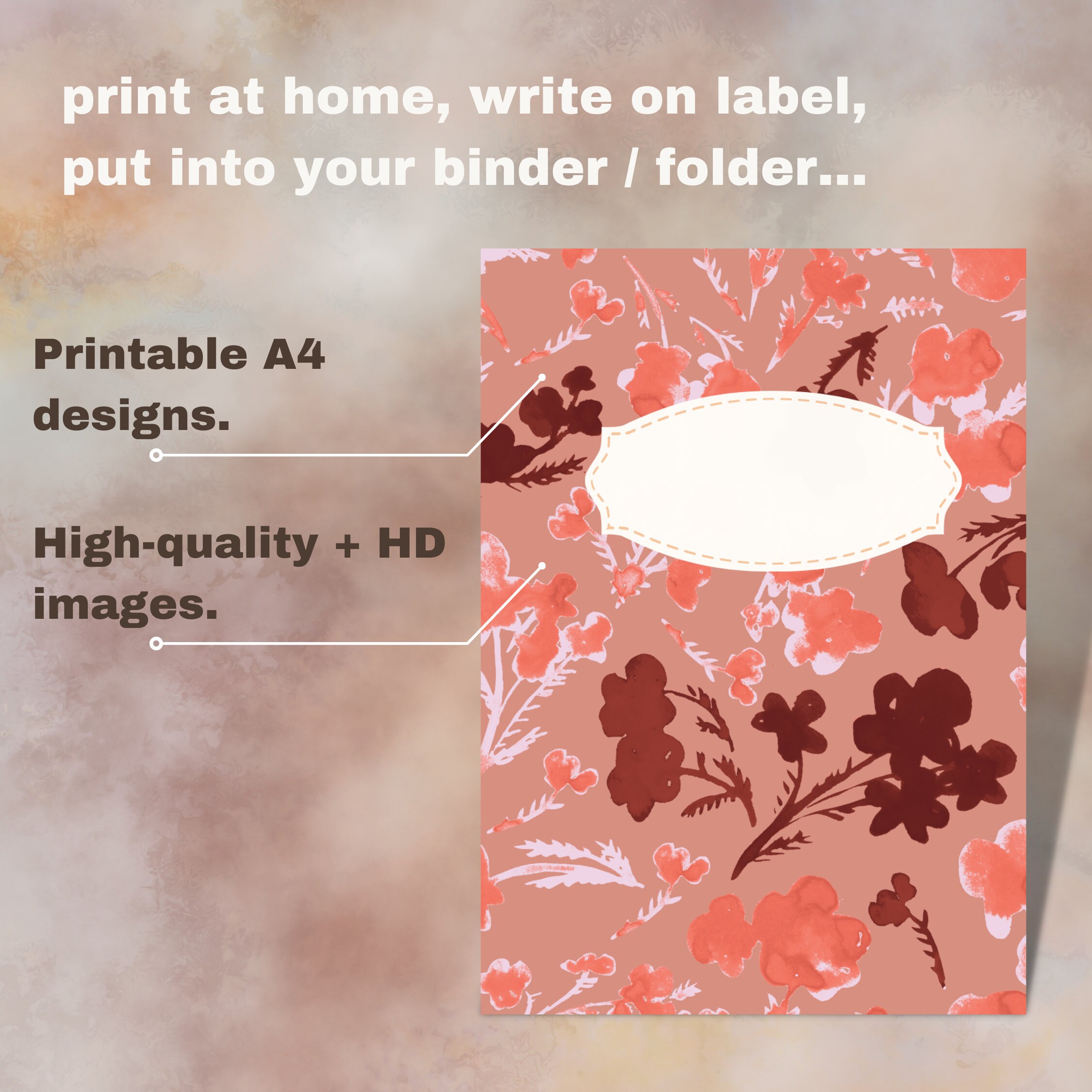 Boho Binder + Book Cover for Teachers and Students - Printable Designs ...