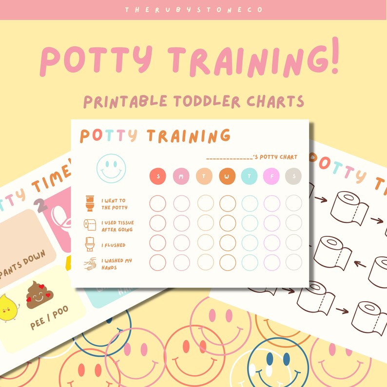 Printable Potty Training Chart for Toddlers - Print Yourself Rewards ...