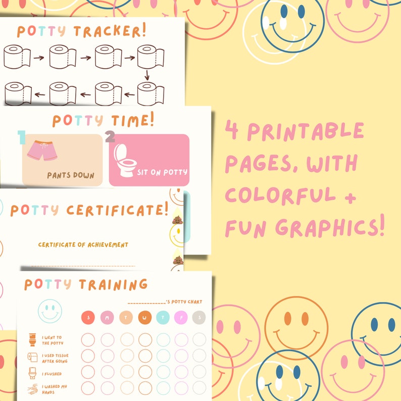 Printable Potty Training Chart for Toddlers - Print Yourself Rewards ...