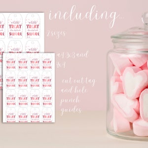 Valentine's Day Printable Treat Tag - Gift for Her, Cute, Sweet Candy ...
