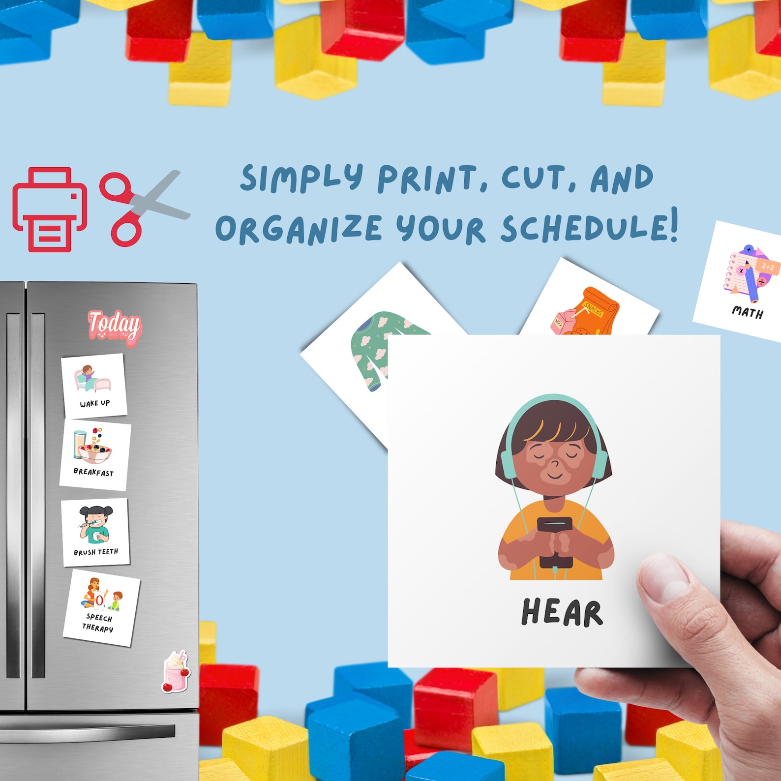 Autism Printable Kid's Routine Cards - Visual Schedule, ASD, ADHD ...