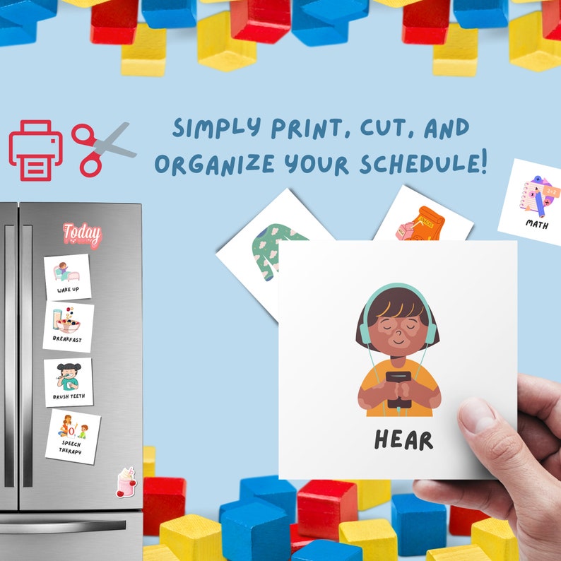 Autism Printable Kid's Routine Cards - Visual Schedule, ASD, ADHD ...