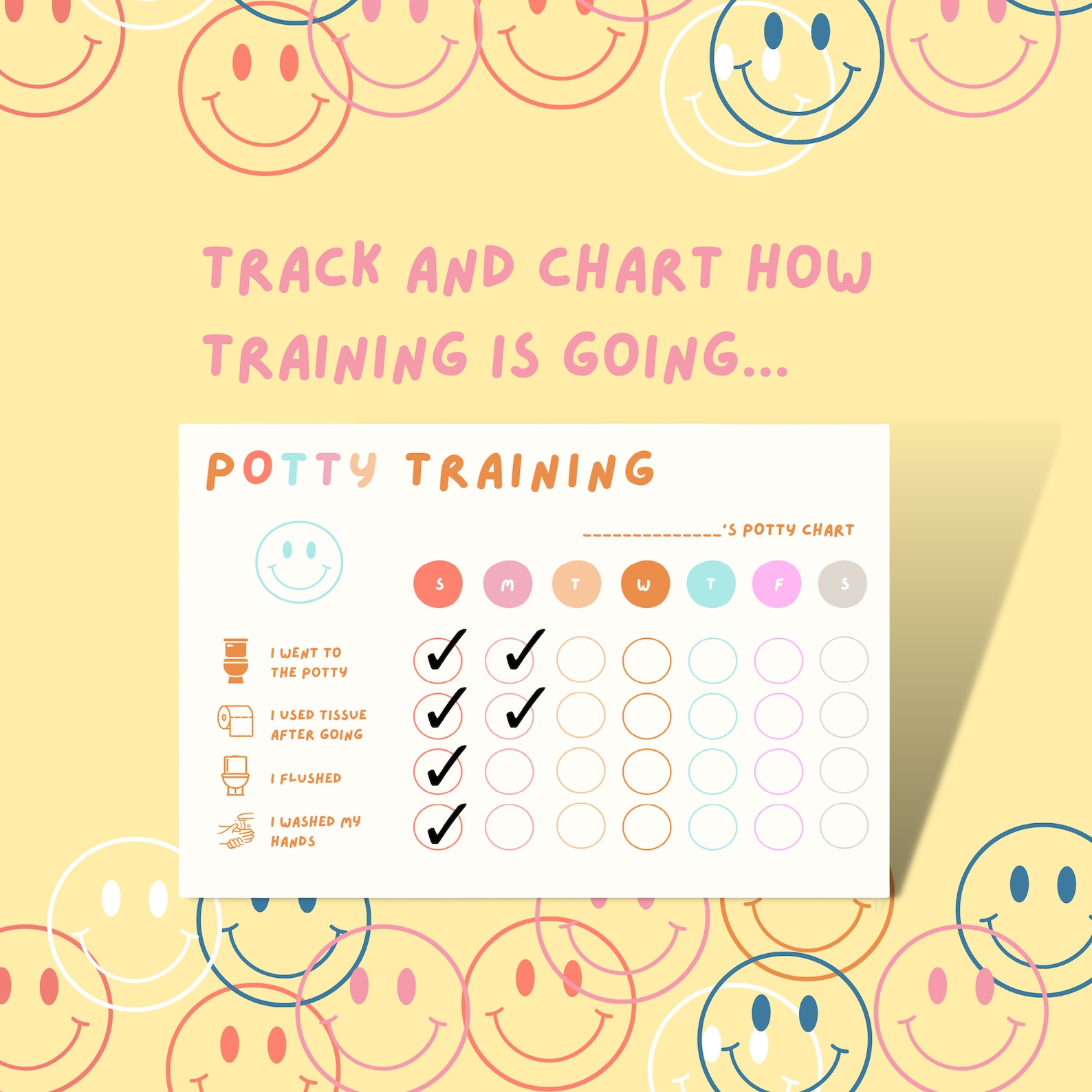 Printable Potty Training Chart for Toddlers - Print Yourself Rewards ...