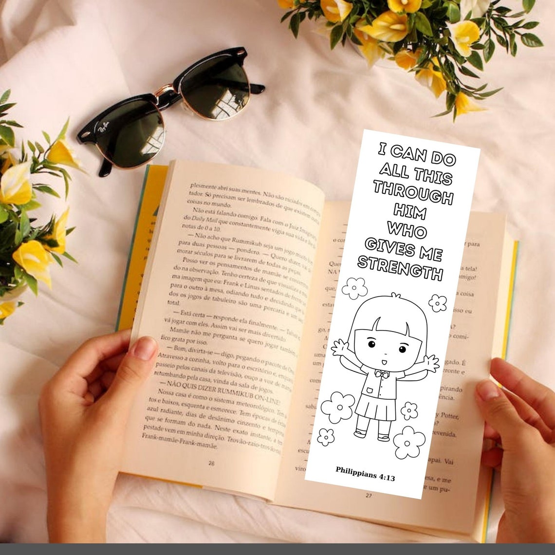 Bible Verse Coloring Bookmarks for Kids, Printable Bible Bookmarks ...