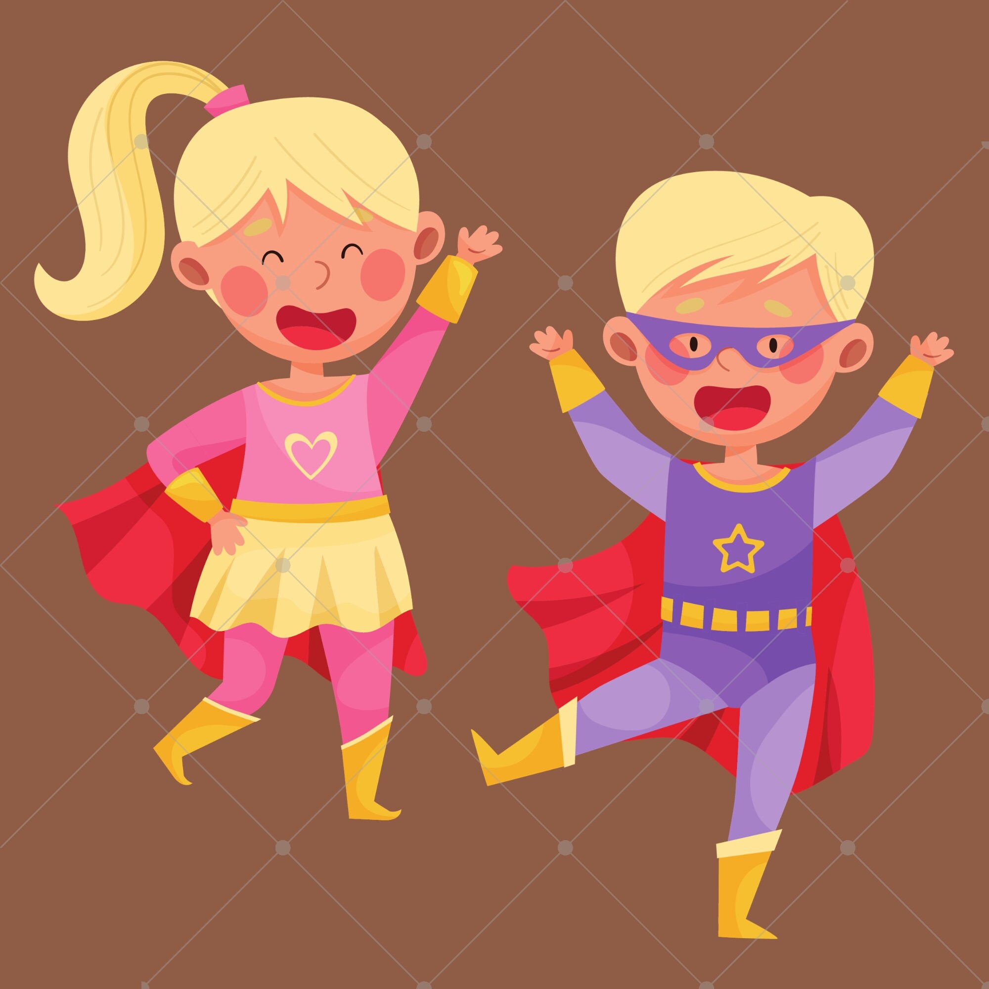 Baby Superhero Clipart for Kids, Superhero Kids Clipart, Cartoon ...