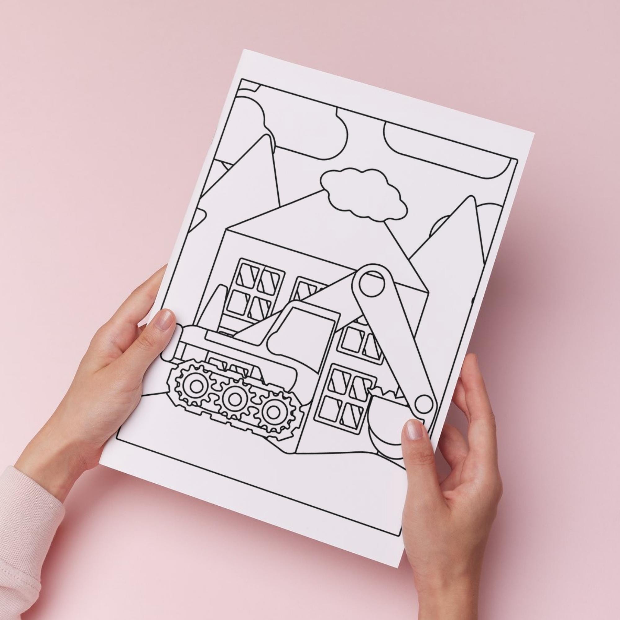 Tractor Coloring Pages for Kids, Construction Coloring Pages, Car ...
