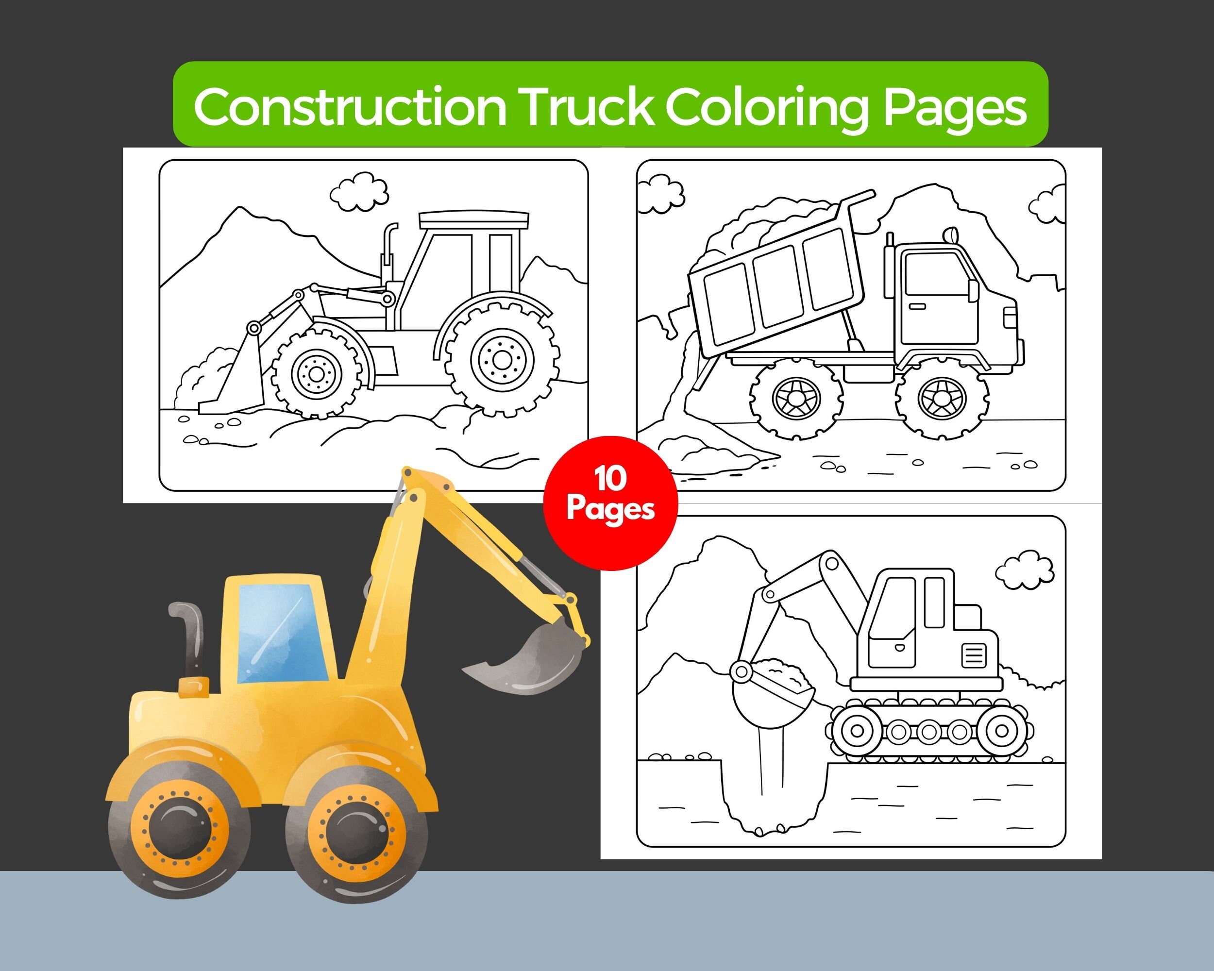 Coloring Pages Construction Vehicles