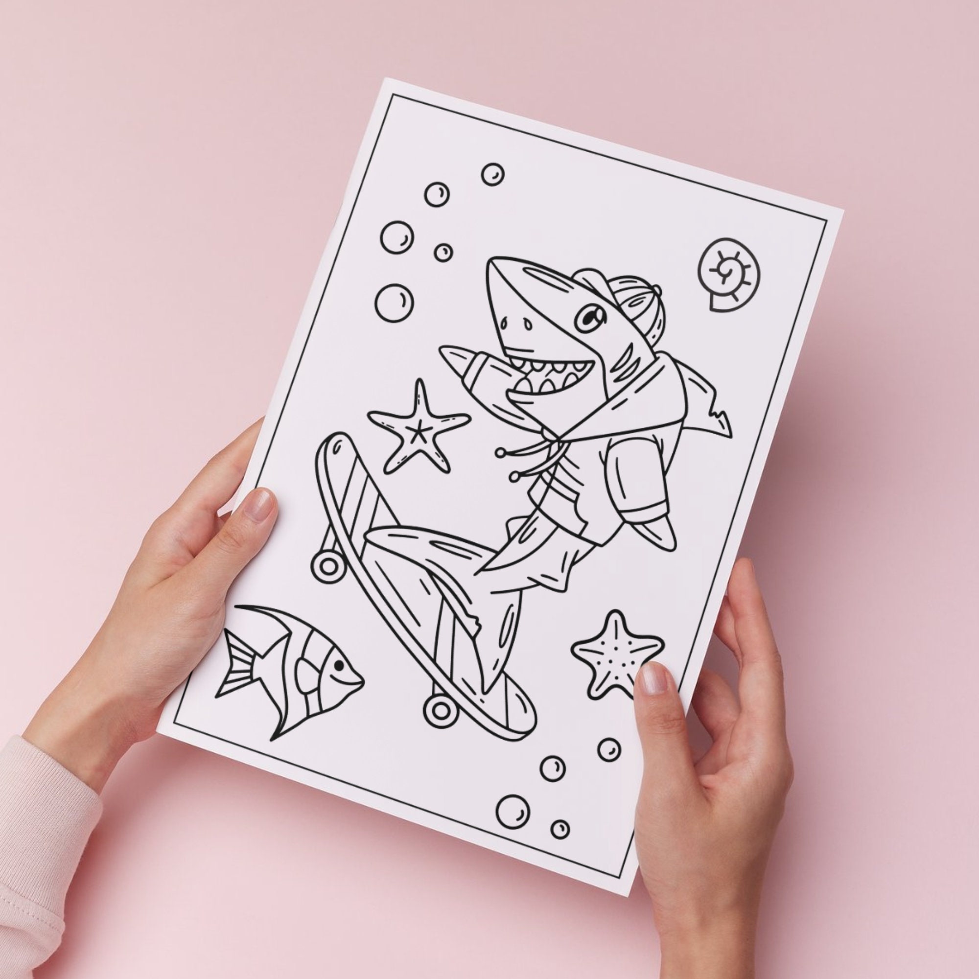 Shark Coloring Pages for Kids, Shark Games, Activity Pages for Kids ...