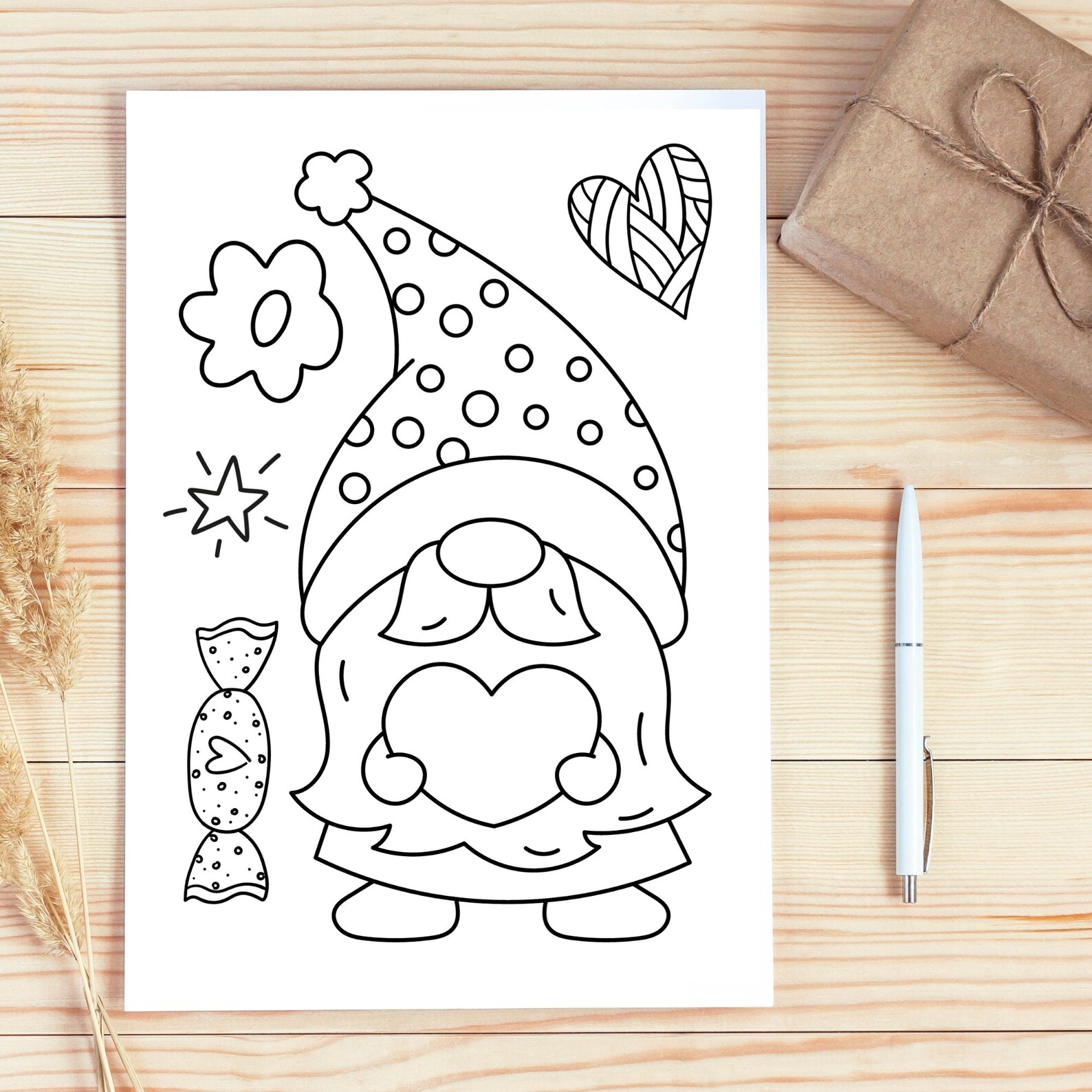 Valentines Day Coloring Pages for Kids, Cat Coloring Pages, Valentines ...