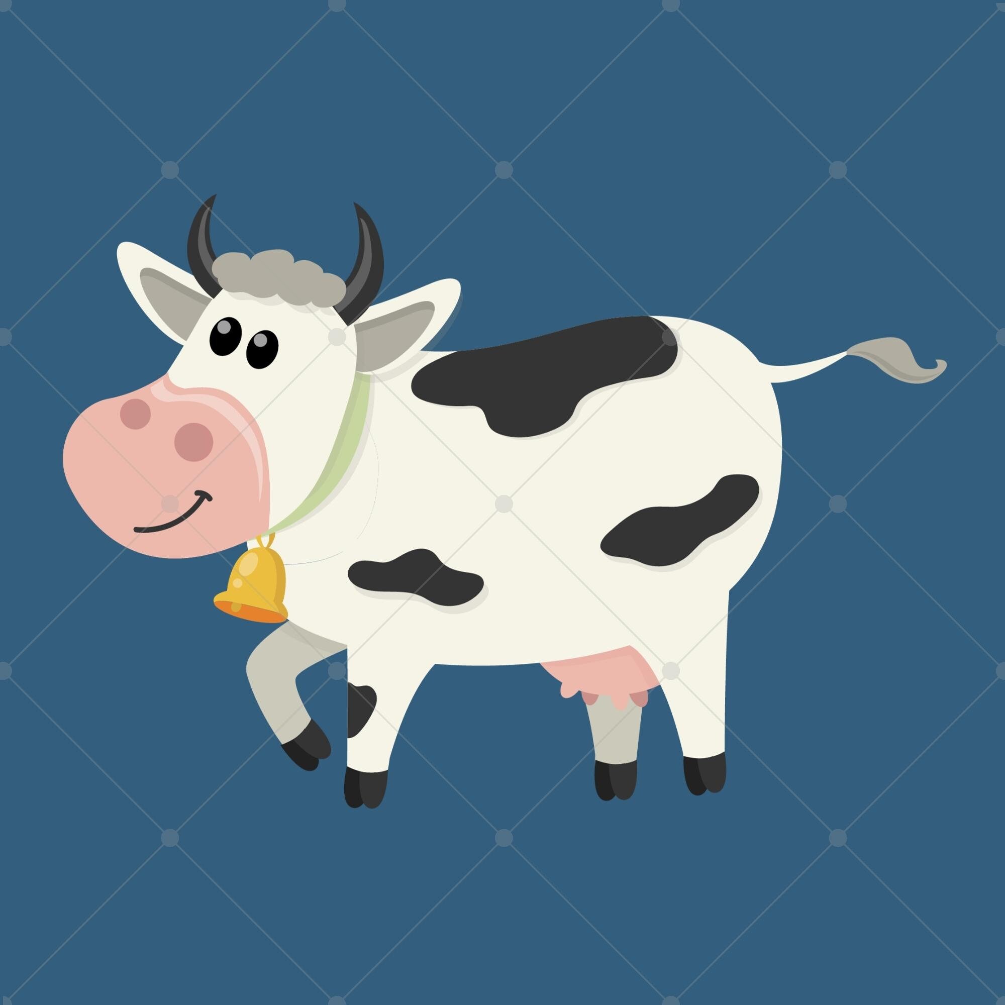 Cute Cow Clipart, Baby Cow Clipart, Cow Clipart PNG, Cute Farm Animal ...