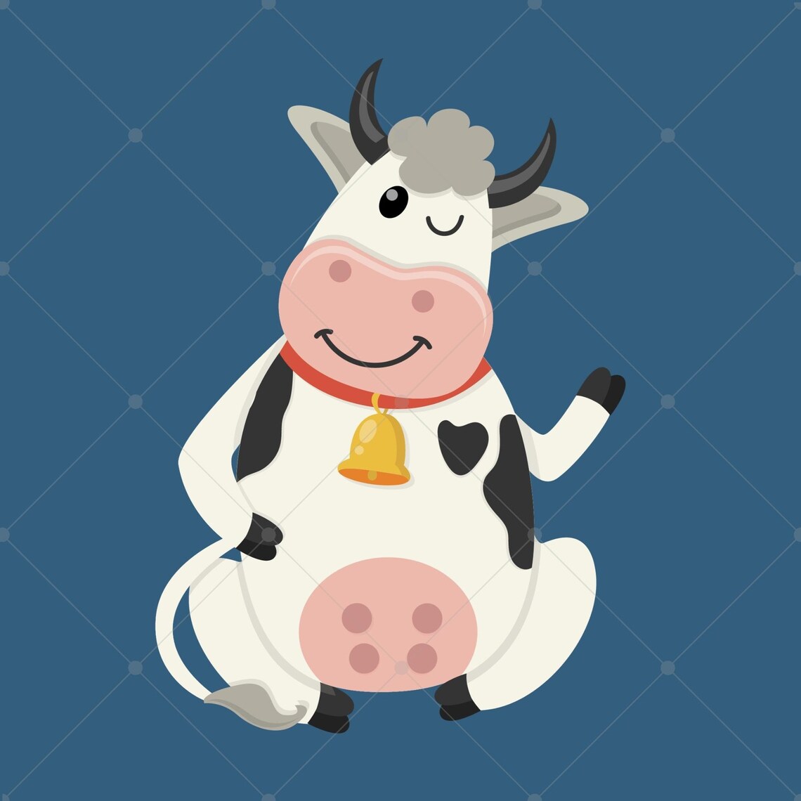 Cute Cow Clipart, Baby Cow Clipart, Cow Clipart PNG, Cute Farm Animal ...