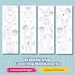 Woodland Coloring Bookmarks for Kids, Forest Bookmarks, Animal Coloring ...