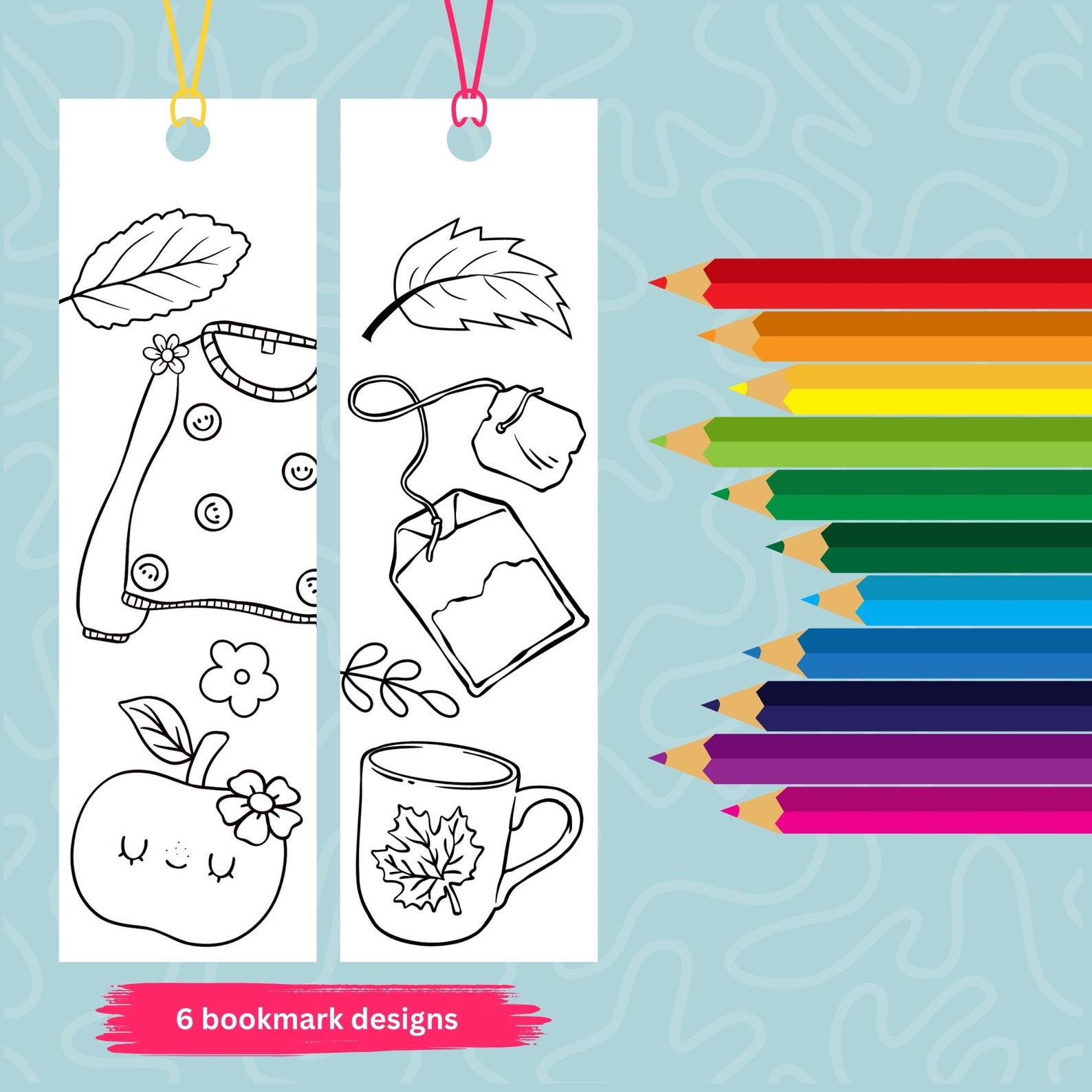 Autumn Bookmarks Printable, Woodland Coloring Bookmarks for Kids ...