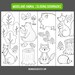 Forest Bookmarks, Woodland Coloring Bookmarks for Kids, Cute Animal ...