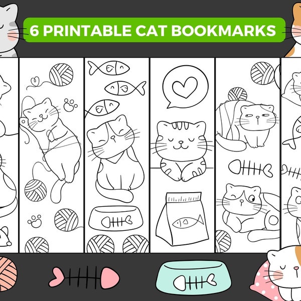 Cat Coloring - Etsy
